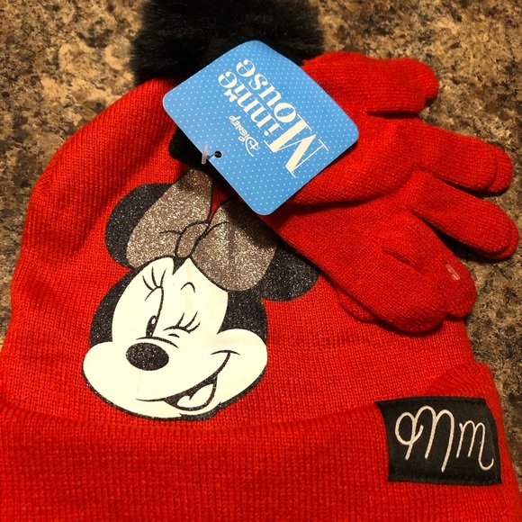 Disney | Matching Sets | Minnie Mouse Winter Hat And Glove Set | Poshmark